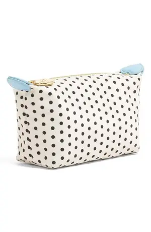 Stoney Clover Lane Nylon Dot Print Pouchette - Small Dot Black Base