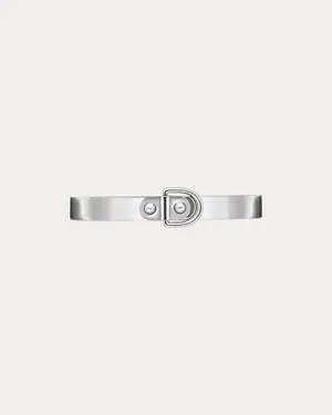 STATEMENT Rivet Bangle Bracelet - Silver