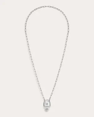 STATEMENT Rivet Pendant Necklace - Silver