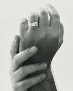 STATEMENT Rivet Sterling Ring - Silver