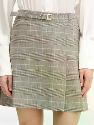 Guess Plaid Mini Skirt - Neutrals