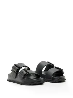 ALLSAINTS Sian Buckle Slides - Black