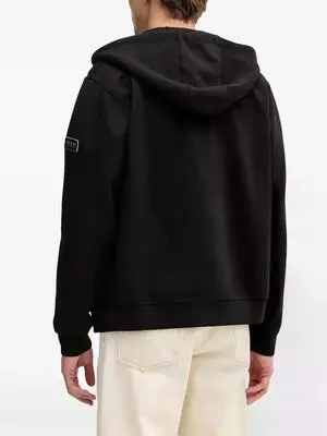 Guess Logo-patch Zip-up Hoodie
