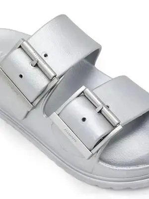 ALLSAINTS Double-buckle Sandals - Silver