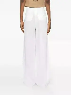 Marella Linen Wide-leg Trousers