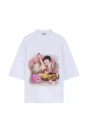 Gcds Betty Boop Laser-cut T-shirt - White