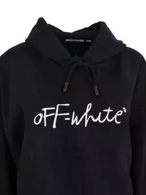 Off-White Logo-embroidered Hoodie - Blue