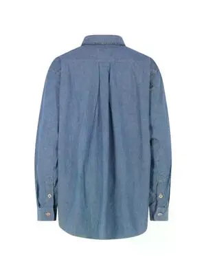 KURO Blanket-stitch Chambray Shirt