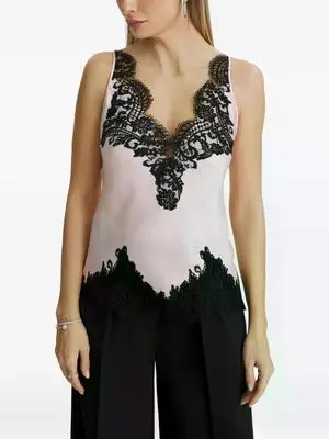 IL VOLO Lace-trim Top - Pink