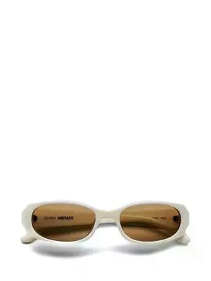 Chimi Note Oval-frame Sunglasses - Neutrals
