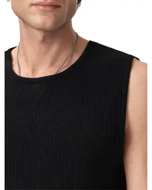John Varvatos Beaumont Sweater Tank Top - Black