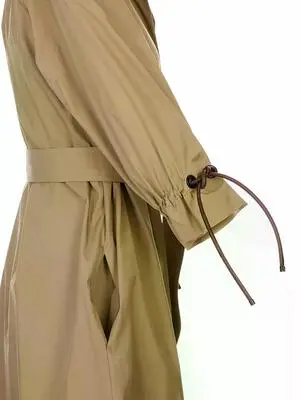 Max Mara Belted Dress With Drawstring Cuffs - Neutrals