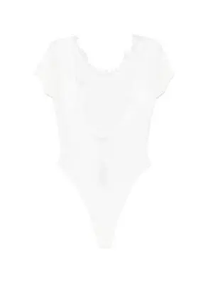 Ermanno Scervino Lace-trim Bodysuit