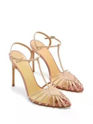FRANCESCO RUSSO Strappy T-bar Sandals - Neutrals