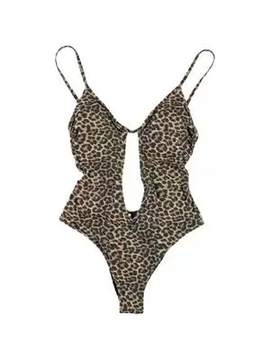 MATINEE Lilly Leopard-pattern Swimsuit - Neutrals