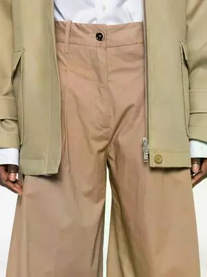 NINE:INTHE:MORNING Pleated Wide-leg Trousers - Neutrals