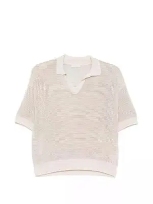 Peserico Open-knit Short-sleeve T-shirt