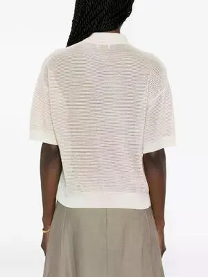 Peserico Open-knit Short-sleeve T-shirt