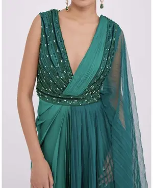 RAISHMA Anaya Gown - Green