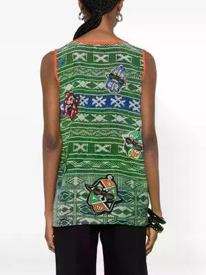 The Artistylist Elephant-print Tank Top