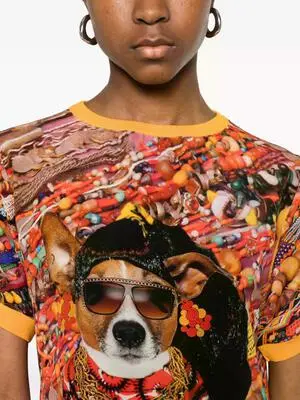 The Artistylist Graphic-print Mini Dress - Orange