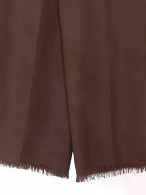 Antonelli Firenze Samuele Frayed-hem Trousers - Brown