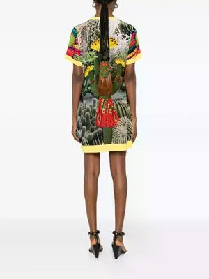 The Artistylist Cactus-print Mini Dress