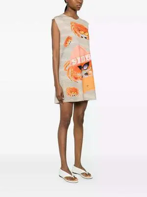 The Artistylist Crab Print Mini Dress
