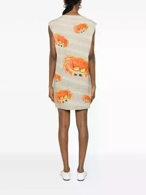 The Artistylist Crab Print Mini Dress