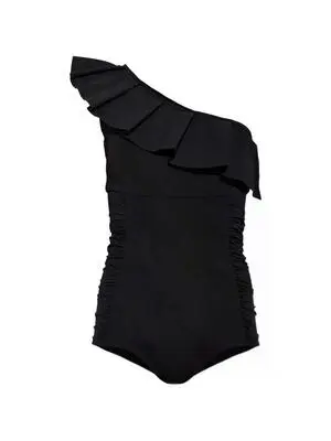 MAIÔ PARIS Orsay One-shoulder Swimsuit - Black