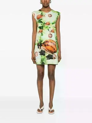 The Artistylist Snail-print Mini Dress