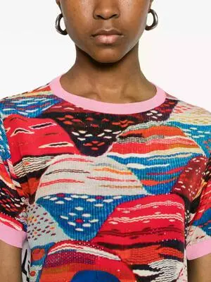 The Artistylist Graphic-print Mini Dress - Blue