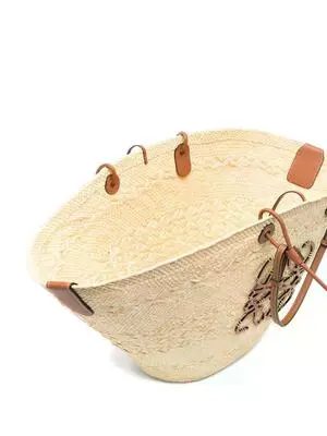 Loewe Anagram Woven Tote Bag - Neutrals