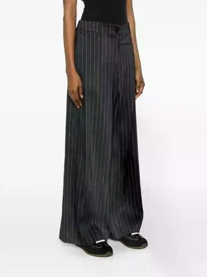Soh Pinstriped Wide-leg Pants