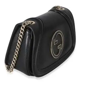 Gucci Calfskin Blondie Chain Shoulder Bag - Black