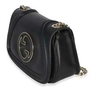 Gucci Calfskin Blondie Chain Shoulder Bag - Black