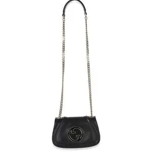 Gucci Calfskin Blondie Chain Shoulder Bag - Black