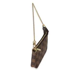 LOUIS VUITTON Damier Ebene Canvas Pochette Accessories