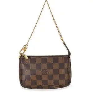 LOUIS VUITTON Damier Ebene Canvas Pochette Accessories - Brown