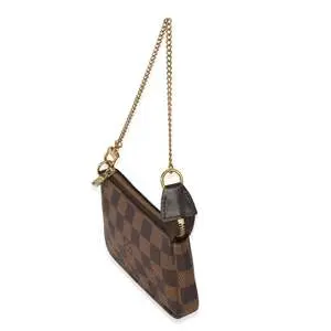 LOUIS VUITTON Damier Ebene Canvas Pochette Accessories - Brown
