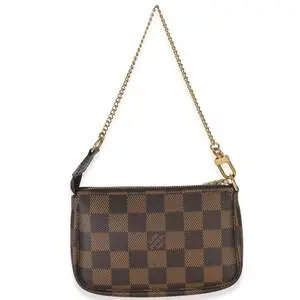 LOUIS VUITTON Damier Ebene Canvas Pochette Accessories - Brown