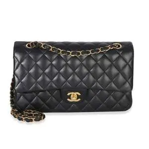 CHANEL Quilted Lambskin Classic Double Flap Bag