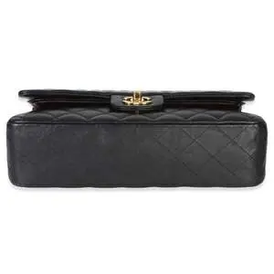 Chanel Quilted Lambskin Classic Double Flap Bag - Black