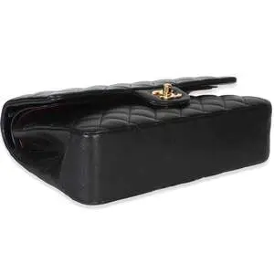 Chanel Quilted Lambskin Classic Double Flap Bag - Black