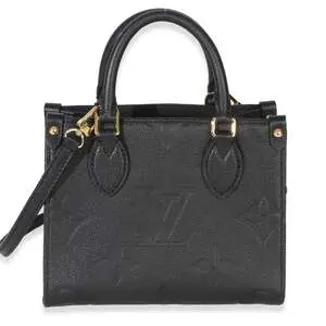 LOUIS VUITTON Monogram Empreinte Onthego Bb - Black