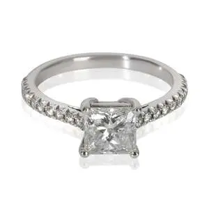 Tiffany & Co. 0.99 Ct Princess Diamond Novo Engagement Ring