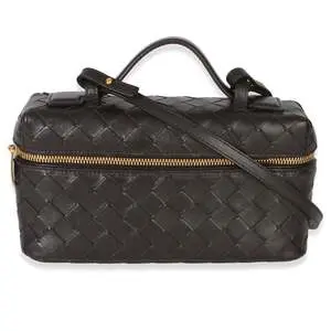 Bottega Veneta Bottega Veneta Intrecciato Nappa Vanity Case Brown