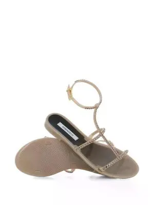 Menghi Crystal-embellished T-bar Sandals