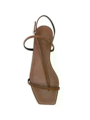 AeydĒ Square-toe Slingback Sandals - Brown