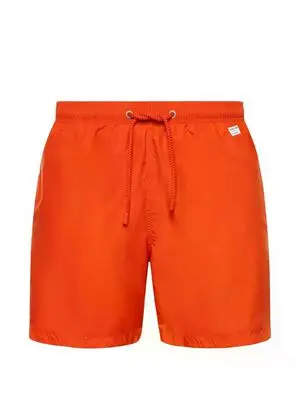 MC2 SAINT BARTH Logo-Patch Swim Shorts Orange